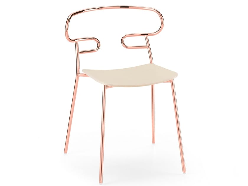 GENOA Stackable wooden chair By TrabA' | design Cesare Ehr Nanni