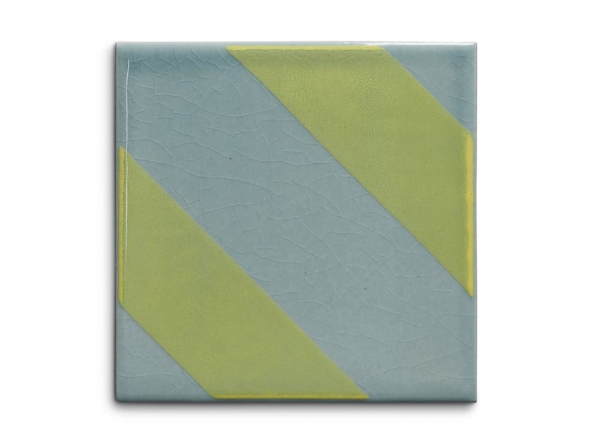 Indoor clay wall tiles GEO DIAGONAL By File Under Pop design Elisa Ossino