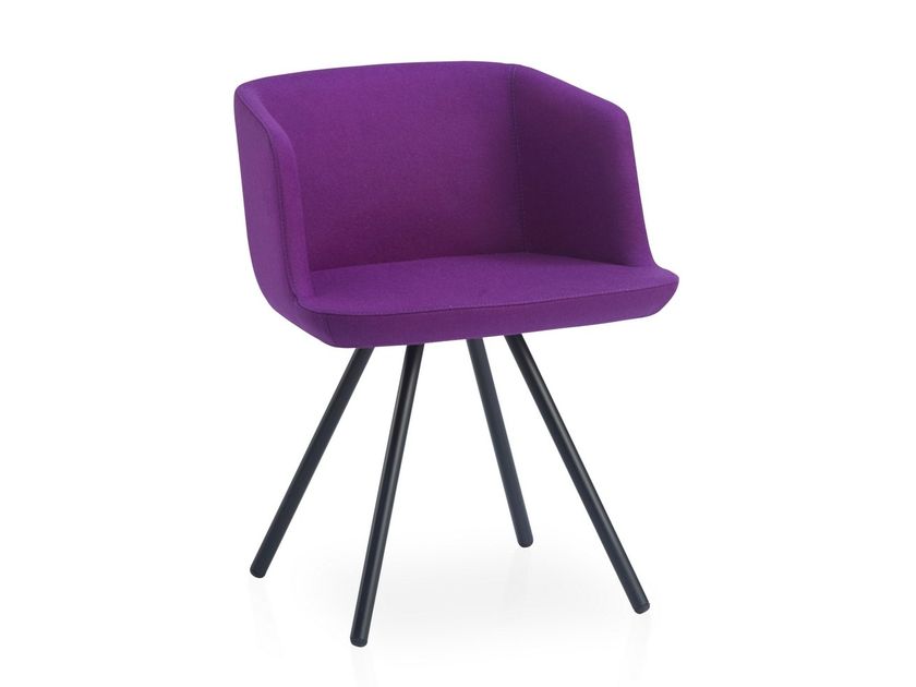Fabric chair GEO CONIC METAL By B&T Design