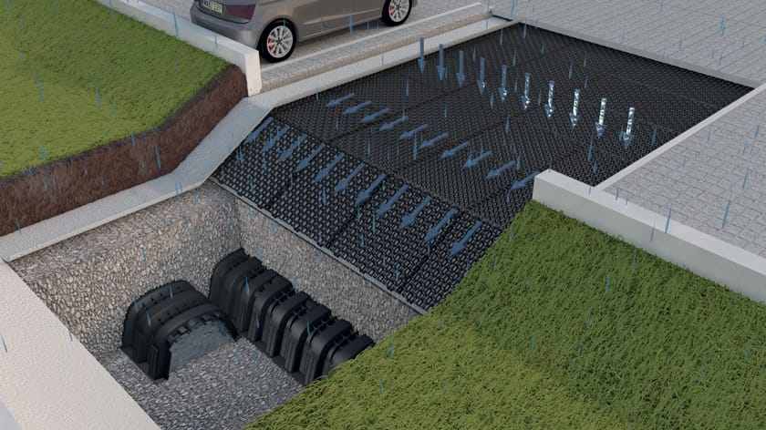 Sistema di drenaggio e protezione controterra / Geocella GEOCELL ...