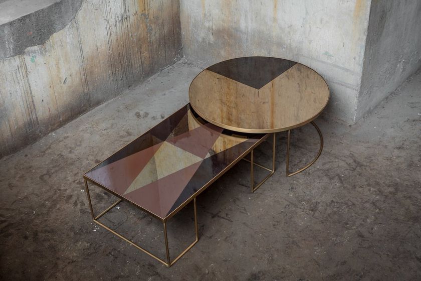 GEOMETRIC COFFEE TABLE | Round coffee table By Notre Monde design Dawn ...