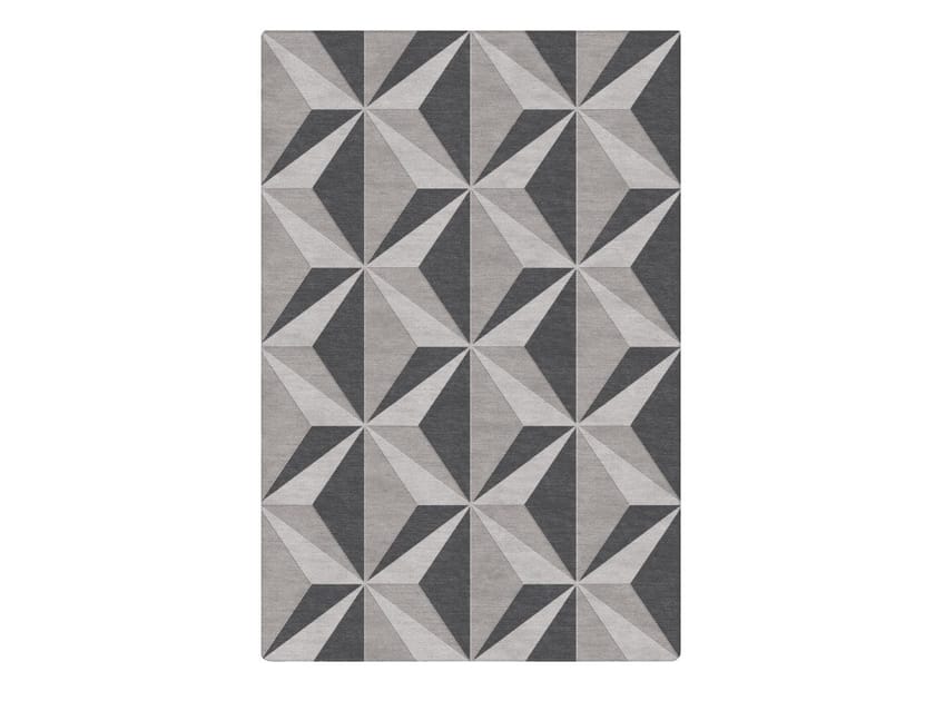 GEOMETRIC | Rectangular rug Rectangular silk rug with geometric shapes ...