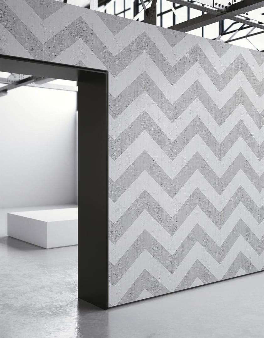 Wall effect geometric wallpaper strip GEOMETRIC STRIPES Geometric ...