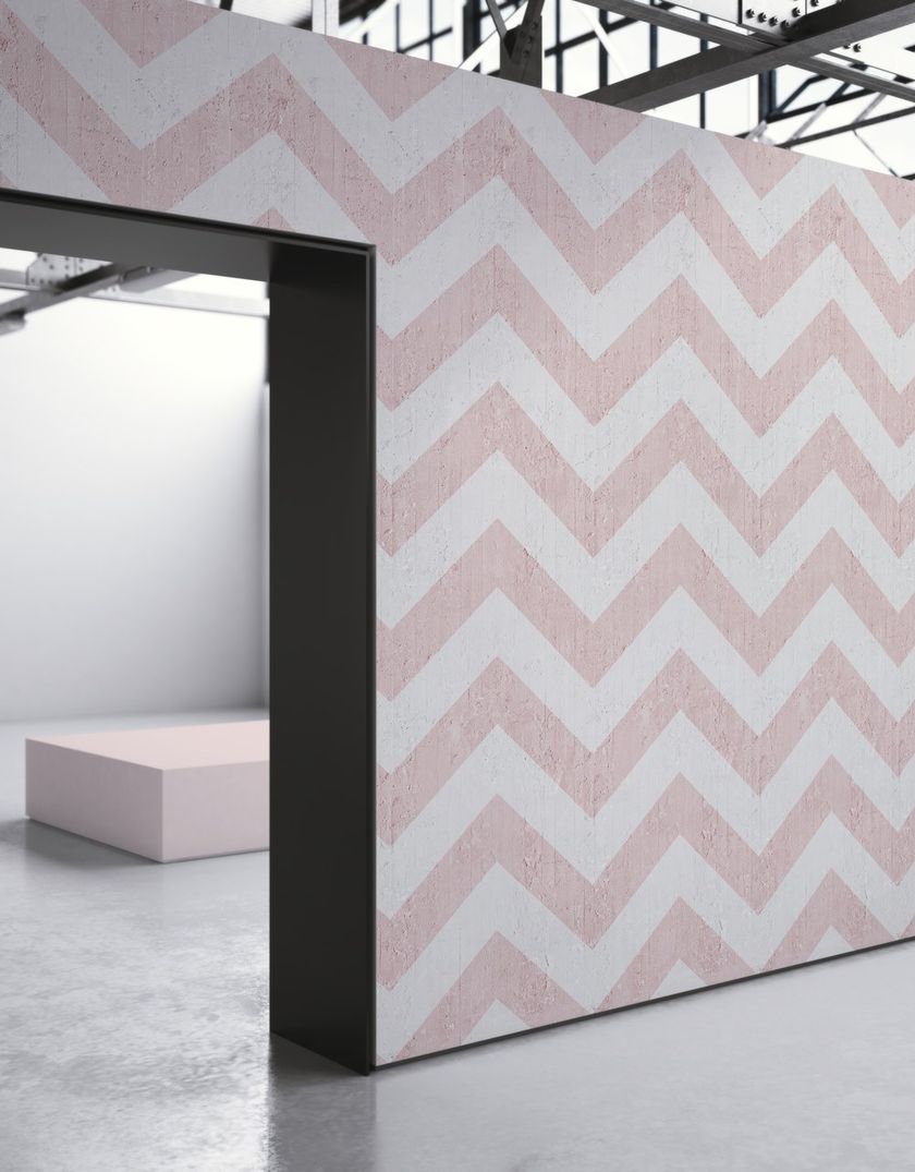 Wall effect geometric wallpaper strip GEOMETRIC STRIPES Geometric ...