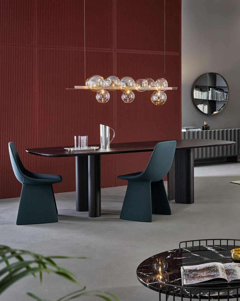 GEOMETRIC TABLE WOOD Barrel-shaped table By Bonaldo | design Alain Gilles