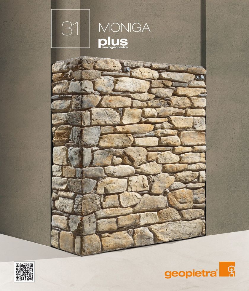 MONIGA P31 Elemento in pietra artificiale per facciata By GEOPIETRA®