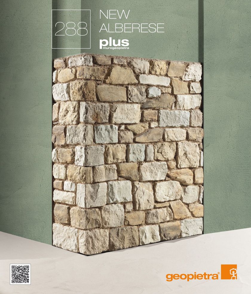 NEW ALBERESE P288 Elemento in pietra artificiale per facciata By GEOPIETRA®