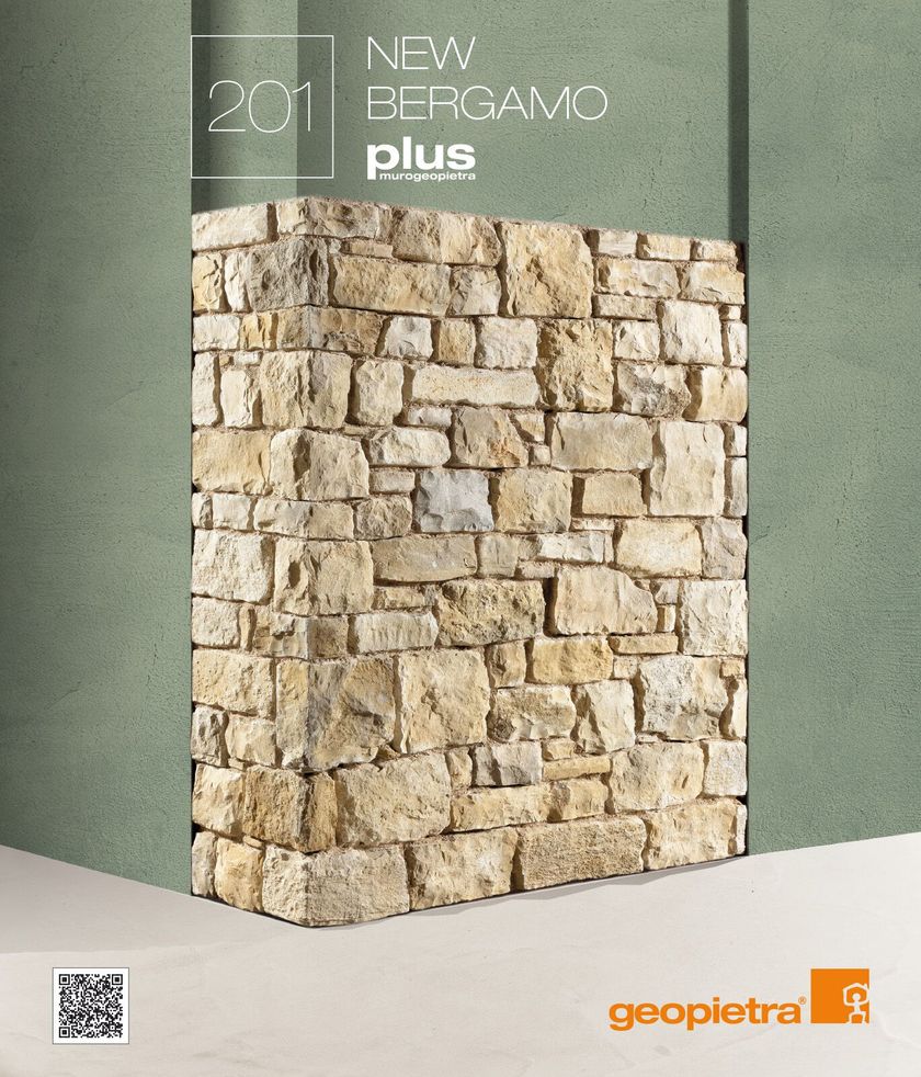 NEW BERGAMO P201 Elemento in pietra artificiale per facciata By GEOPIETRA®
