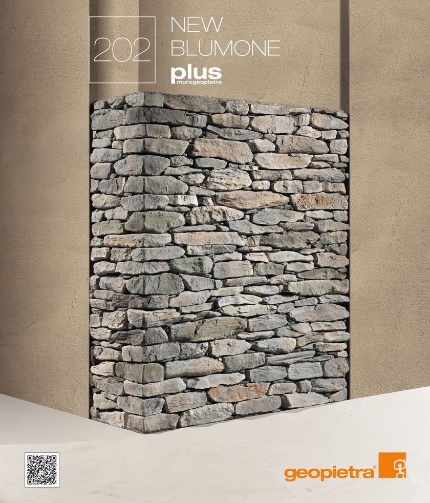 NEW BLUMONE P202 Elemento in pietra artificiale per facciata By GEOPIETRA®