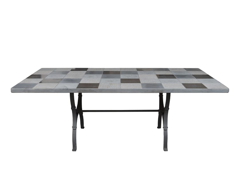 Stone Table 9 Rectangular stone garden table By GH LAZZERINI