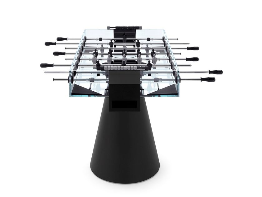 Rectangular crystal and metal football table GHOST By FAS Pendezza ...