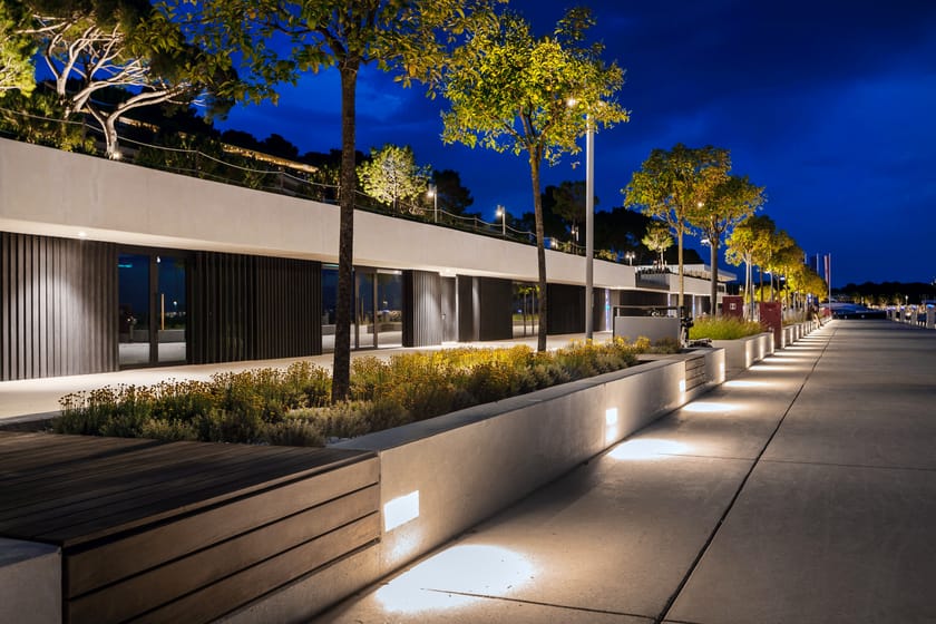 Segnapasso a LED in cemento GHOST | Segnapasso - SIMES