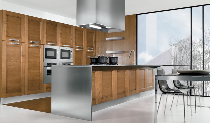 Wooden fitted kitchen GIÒ By ARREDO 3