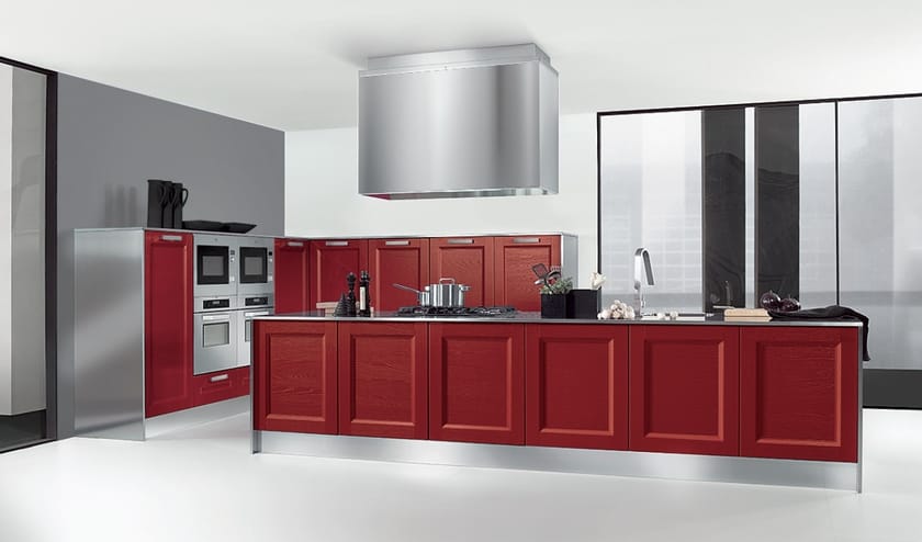 Wooden fitted kitchen GIÒ By ARREDO 3