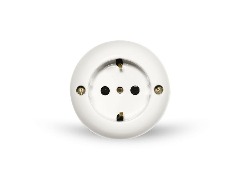 WHITE ITALY Electrical socket By GI Gambarelli