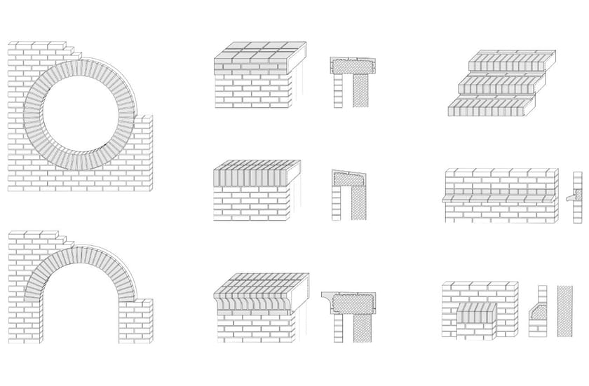 PREFABRICATED BRICK ELEMENTS Decorative element in concrete By GIMA