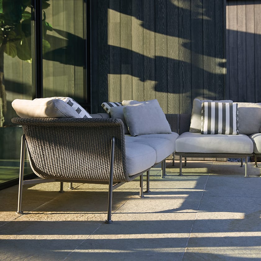 Polyolefin yarn ropes central module for sofas GINA MODULE CENTER By ...