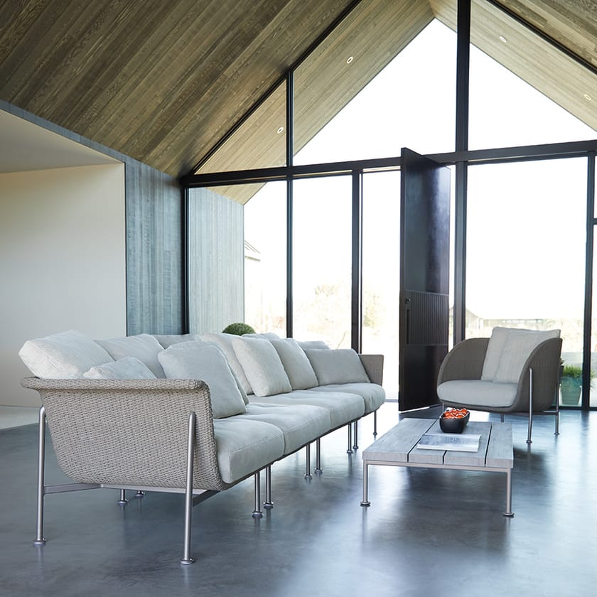 Polyolefin yarn ropes central module for sofas GINA MODULE CENTER By ...