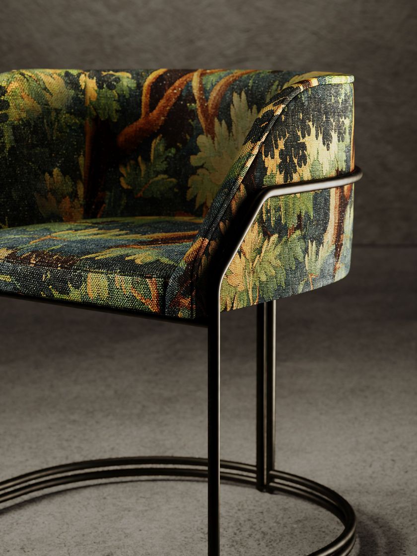 DEJA VU Upholstered fabric chair By Giopagani | design Gio Pagani