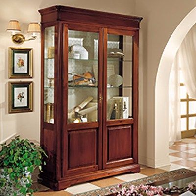 GIOTTO | Solid wood display cabinet Giotto Collection By Arvestyle