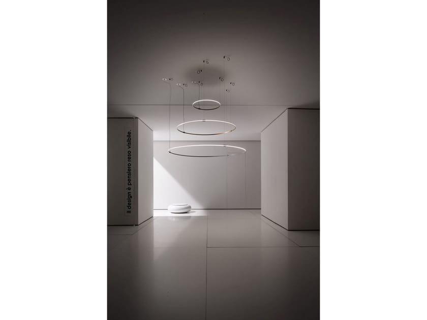 GIRO LED dimmable aluminium pendant lamp By Vesoi