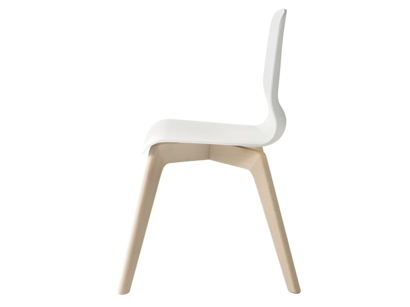 GLAMOUR WOOD PLASTIC Technopolymer chair By PF Stile | design Salvatore ...