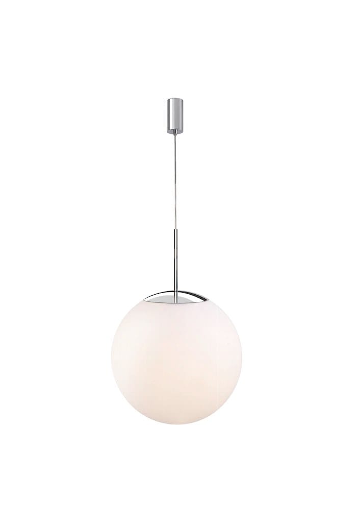 GLASKUGELLEUCHTE | Opal glass pendant lamp By Mawa Design design Daniel ...