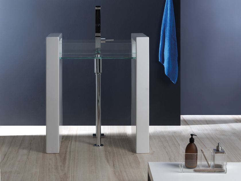 GLASS | Freestanding washbasin By GSG Ceramic Design