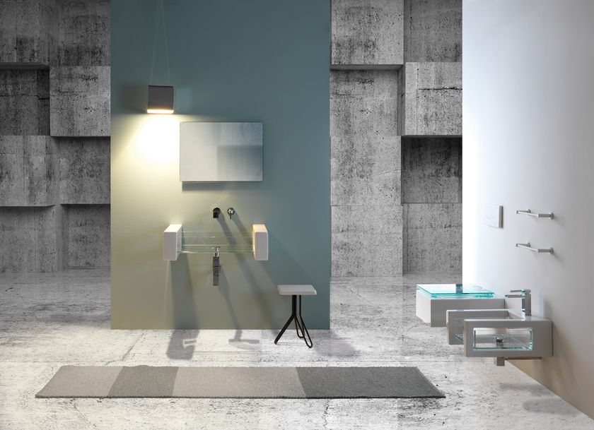 GLASS | Wall-hung toilet By GSG Ceramic Design design Massimiliano Abati