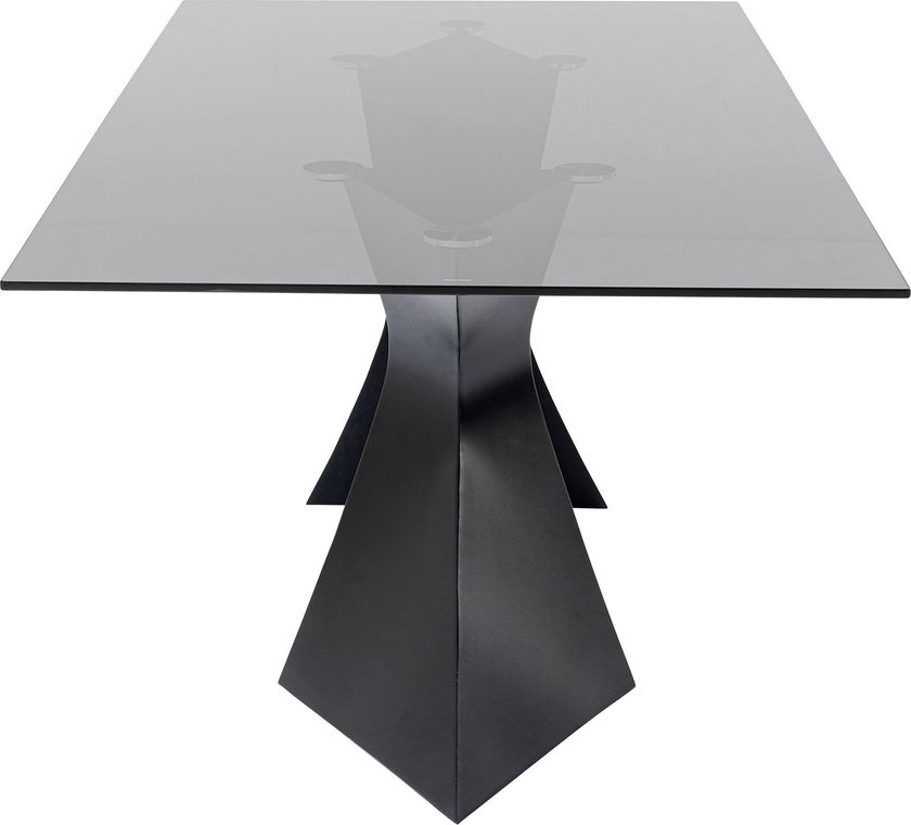 GLORIA Rectangular steel and glass table By KARE Design
