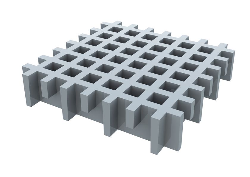 GO - Open grating Glass fiber reinforced polymer (GFRP) Grille By P-TREX