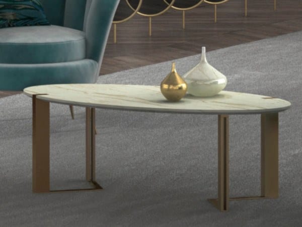 GOLD | Oval coffee table By CASA +39