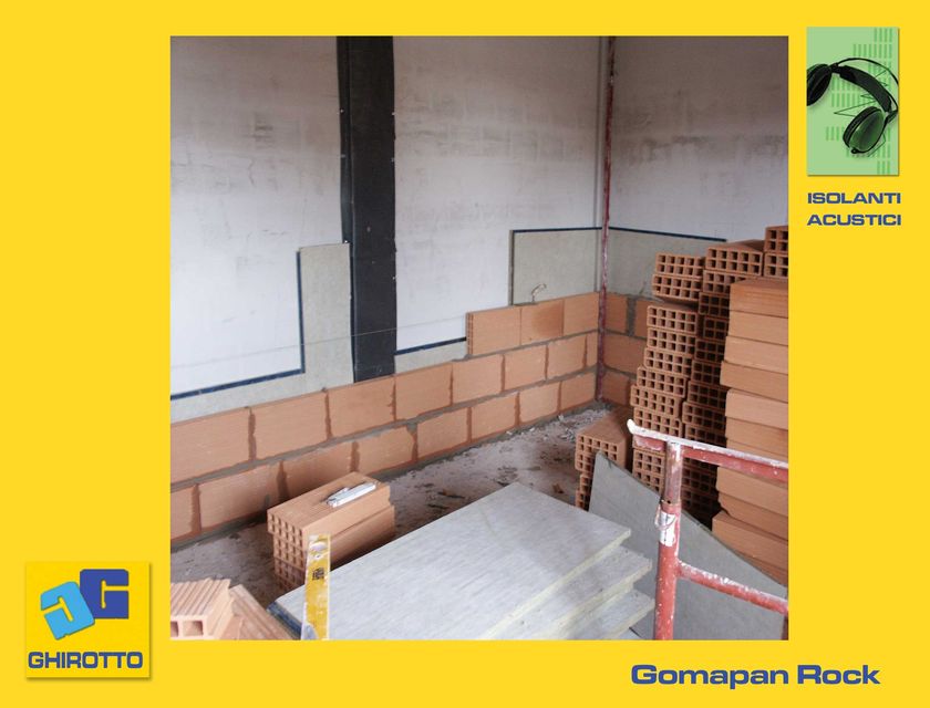 GOMMAPAN ROCK Sound insulation and sound absorbing panel in mineral ...