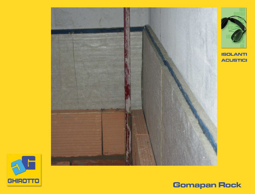 GOMMAPAN ROCK Sound insulation and sound absorbing panel in mineral ...