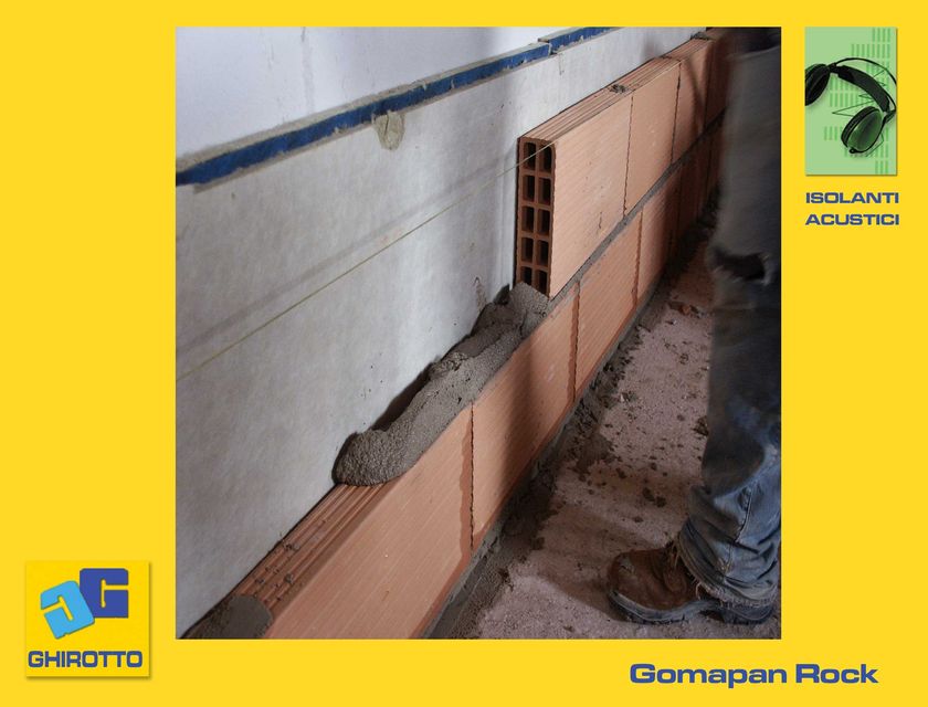 GOMMAPAN ROCK Sound insulation and sound absorbing panel in mineral ...