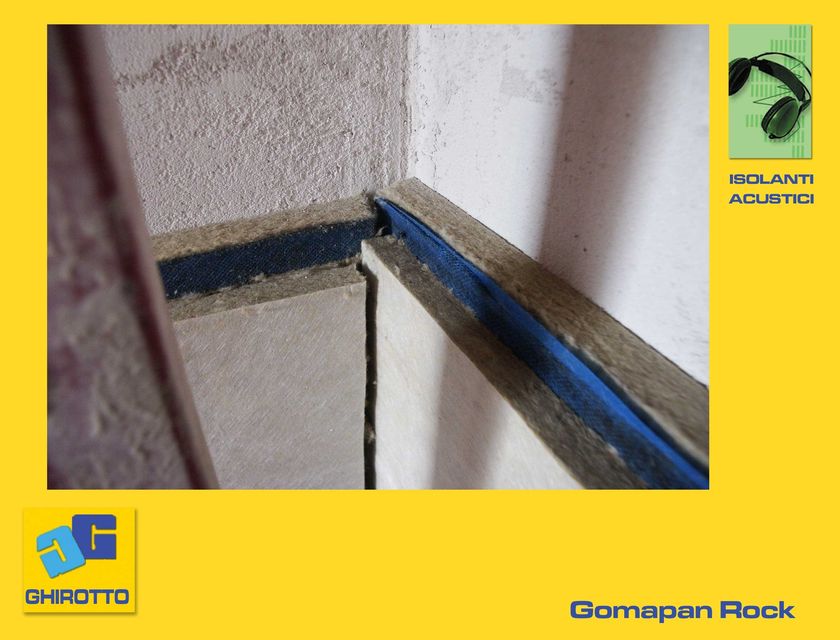GOMMAPAN ROCK Sound insulation and sound absorbing panel in mineral ...