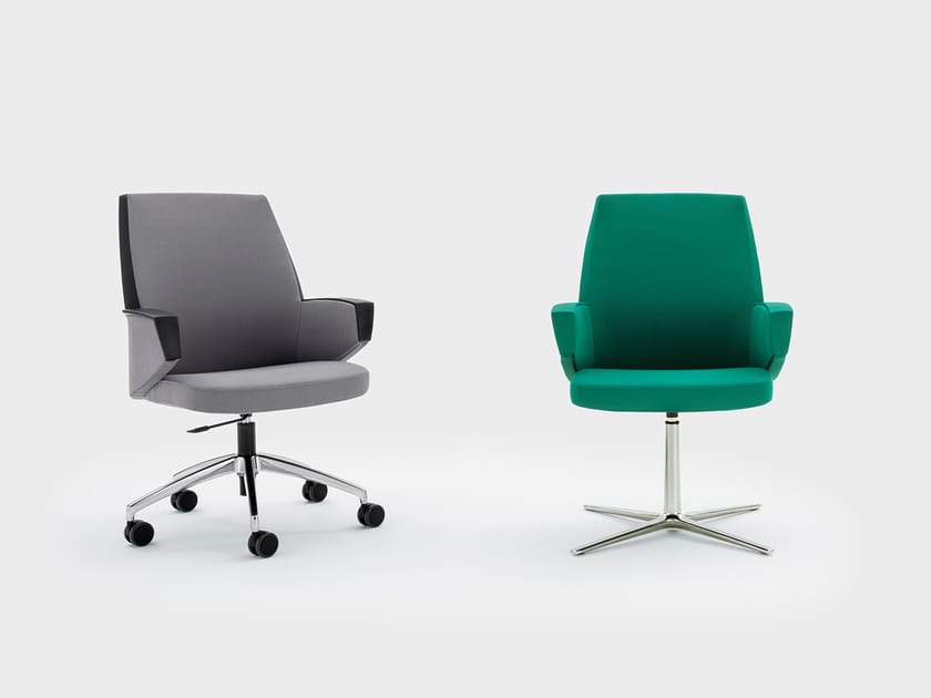 GRACE | Office chair with 4-Spoke base By Viganò
