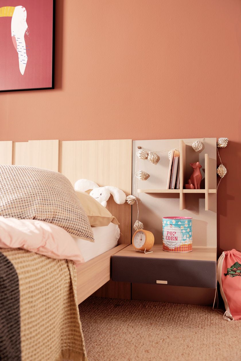 Melamine-faced chipboard kids single bed GRAPHIC By GAUTIER