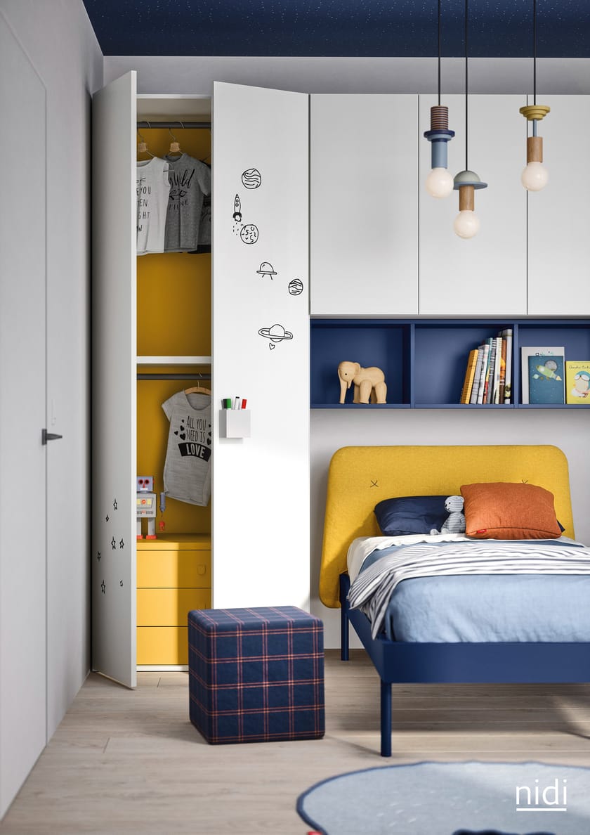 Hinged door wardrobe GRAPHIC By Nidi