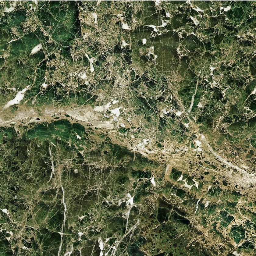 GREEN EMPERADOR MARBLE | Papel de parede panorâmico By Koziel