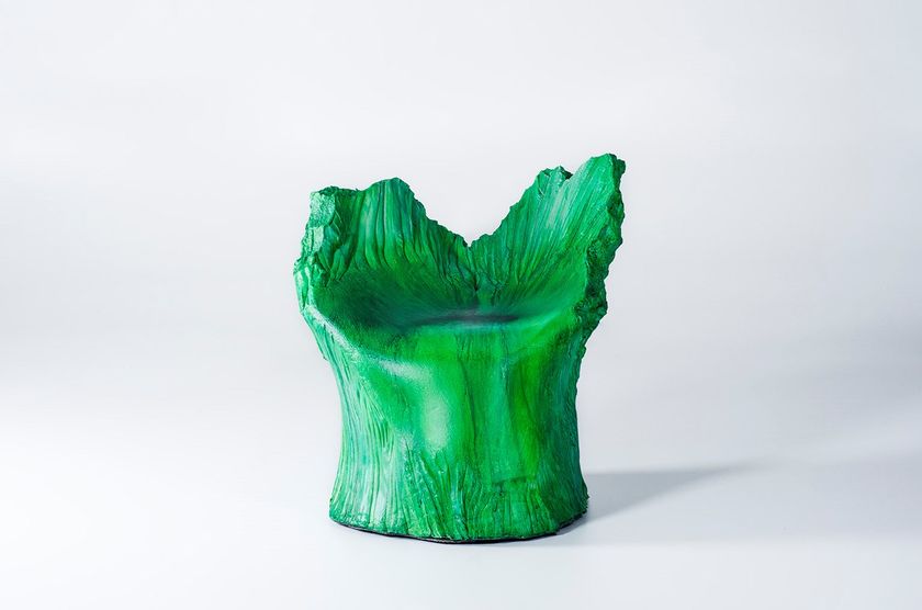 GREEN Upholstered polyurethane pouf By Gugliermetto Experience | design ...
