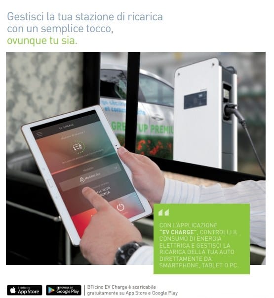 GREEN'UP Charge column for electric vehicles By BTICINO