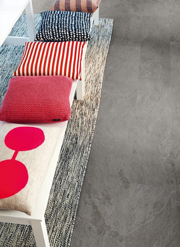 Vinyl flooring with stone effect GREY SCIVARO SLATE Tile Design ...