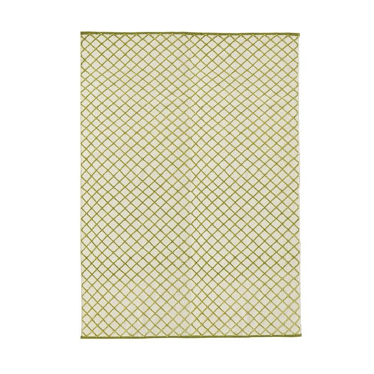 GRID Geometrischer rechteckiger Handgefertigter Teppich aus Wolle By ...