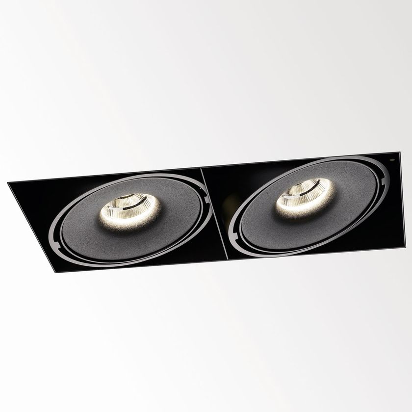 GRID IN TRIMLESS Recessed adjustable multiple spotlight By DeltaLight