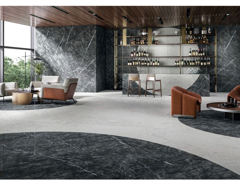 Wall/floor tiles with marble effect STATUARIO LIGHT Maxfine Marmi ...