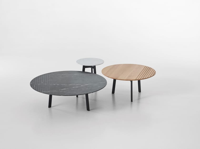 GROOVE | Coffee table Round marble coffee table By Vincent Sheppard ...