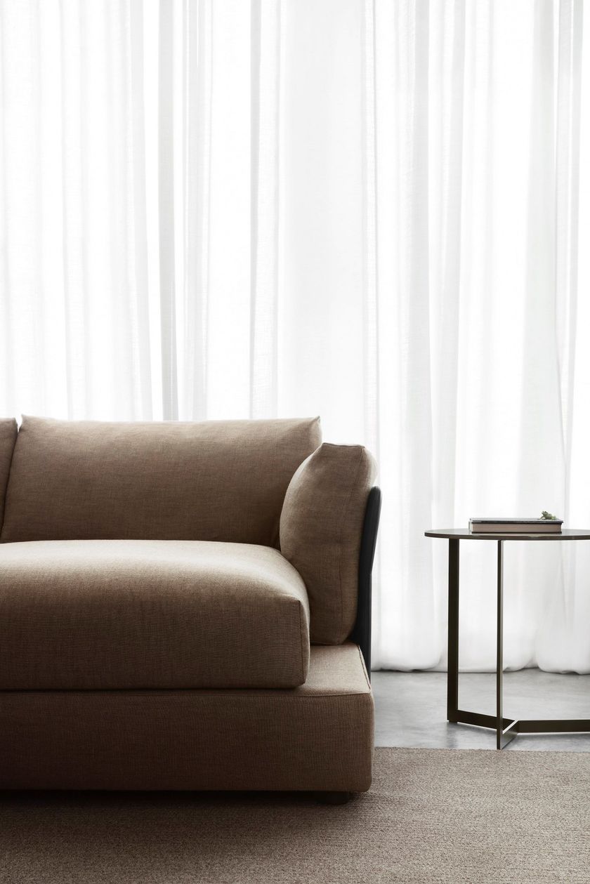 Corner sectional modular fabric sofa GROOVY By Lema