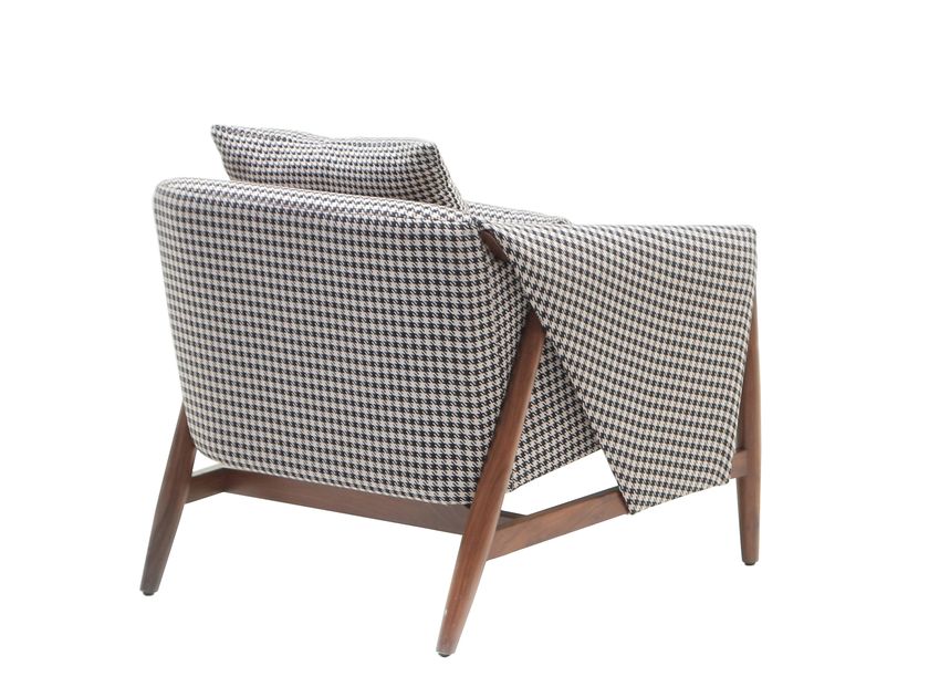 GROSS Fabric armchair with armrests By ENNE | design Marconato & Zappa
