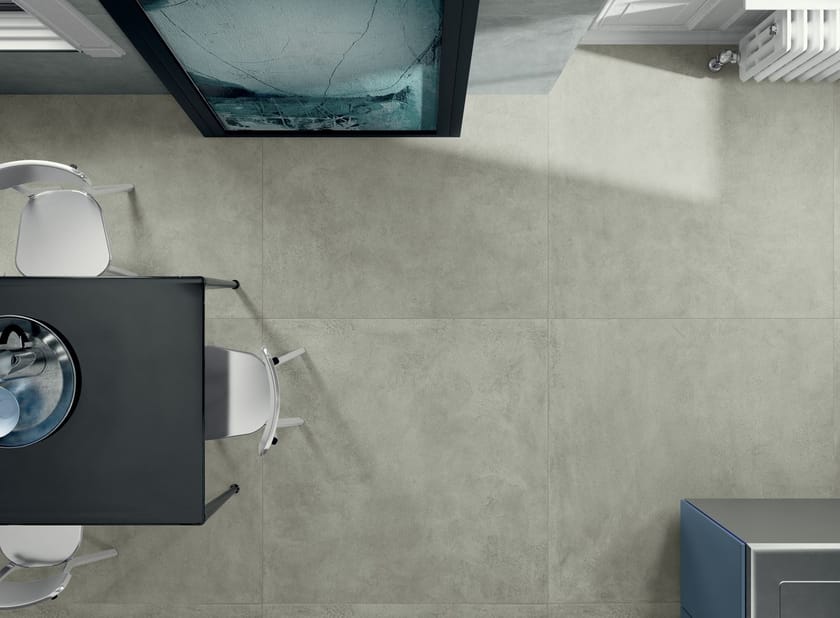Laminated stoneware wall/floor tiles with concrete effect GRUNGE - MUSK ...